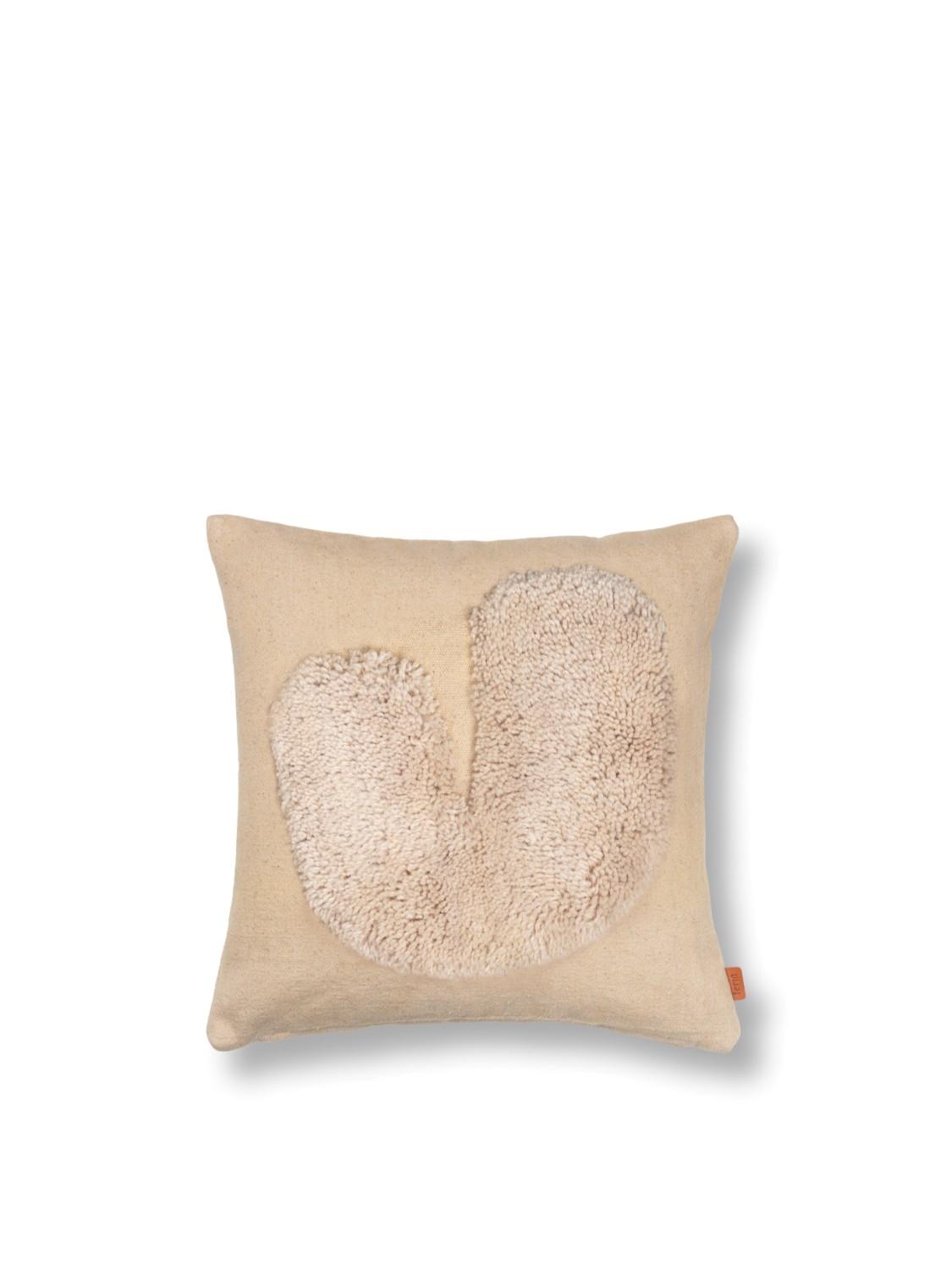 Lay Pute, Sand/Off-White, 50 x 50 cm – Hos Haakon